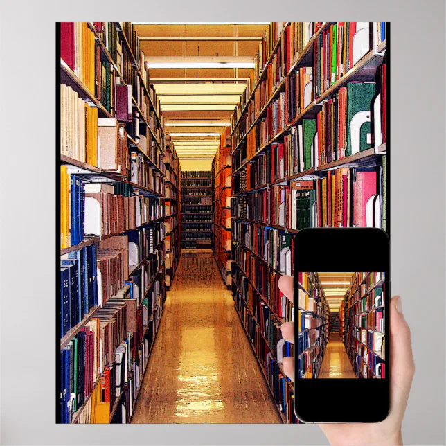 Library Stacks Poster | Zazzle