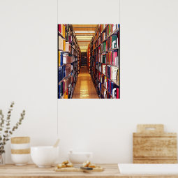 Library Stacks Poster | Zazzle