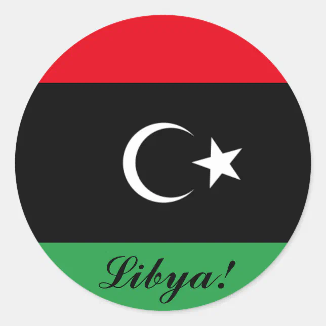 Libya Flag Stickers | Zazzle