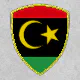 Libyan Flag & National Emblem, Flag of Libya Patch | Zazzle
