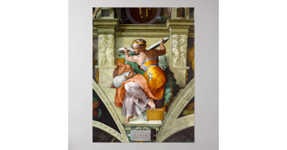 Libyan Sibyl by Michelangelo Poster | Zazzle