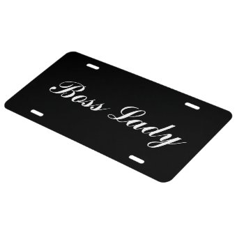 License Plate - Boss Lady | Zazzle