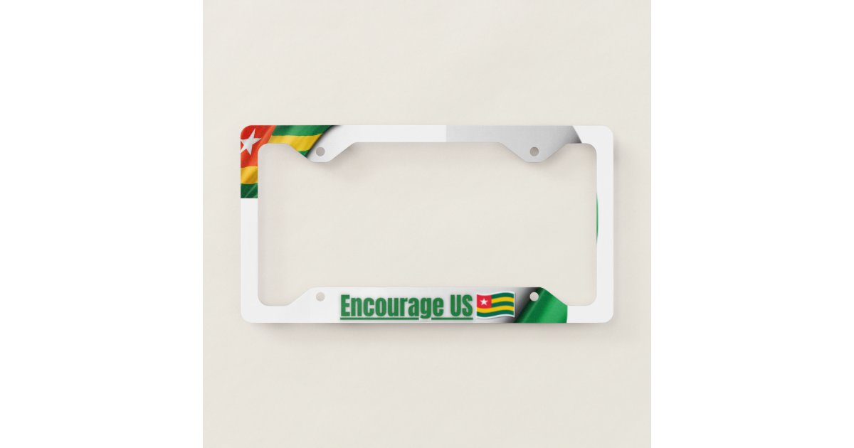 License Plate Frame- Encourage us License Plate Frame | Zazzle