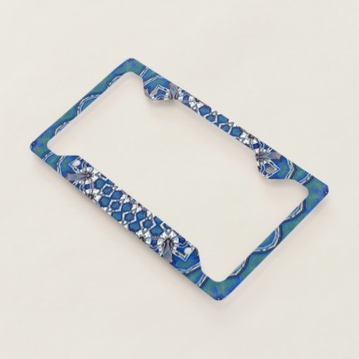 License Plate Frame - Ocean Blues | Zazzle