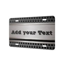 License Plate - Men's Carbon Steel Design | Zazzle