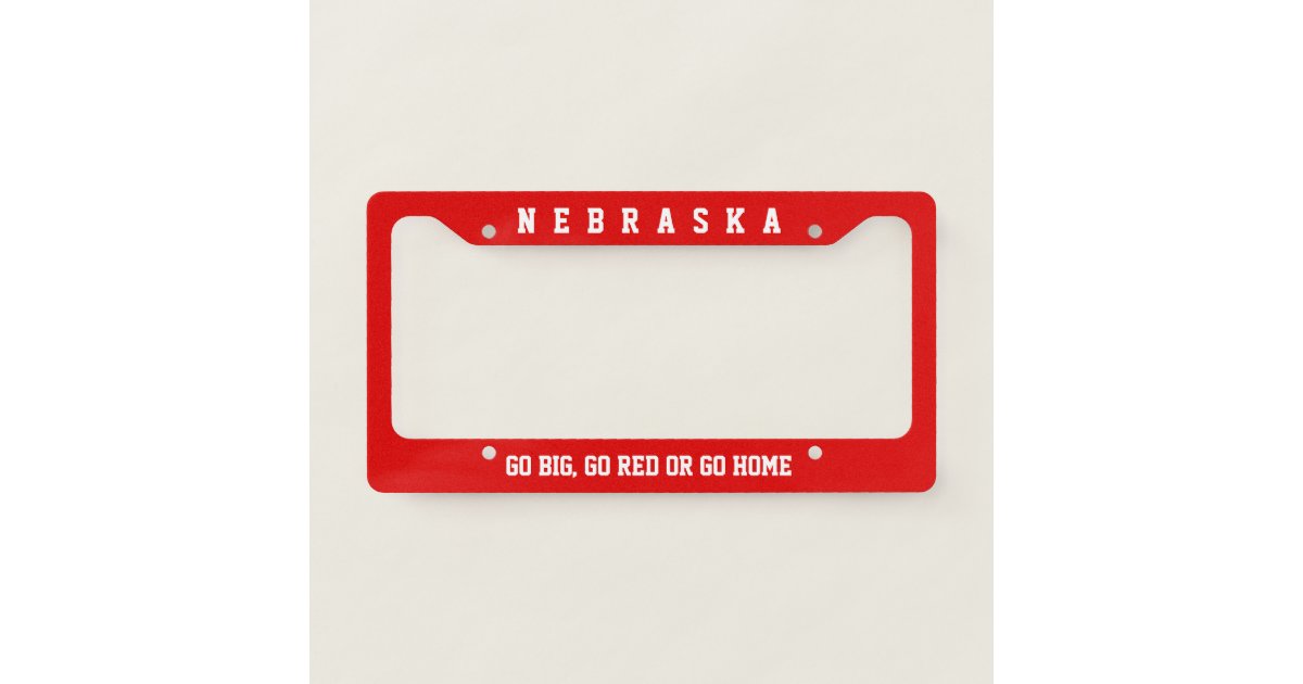 License Plate Mount Nebraska License Plate Frame | Zazzle