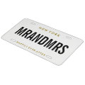 License Plate - Mr. & Mrs. | Zazzle