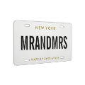 License Plate - Mr. & Mrs. | Zazzle