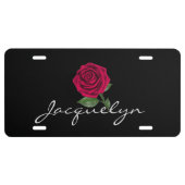 License Plate - Rose Name | Zazzle