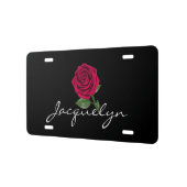 License Plate - Rose Name | Zazzle