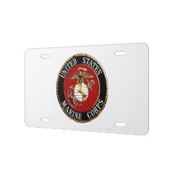 License Plate U.S.M.C. | Zazzle