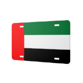 License plate with Flag of United Arab Emirates | Zazzle