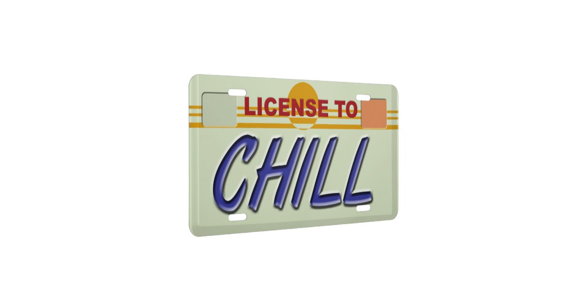 License To Chill Certificate