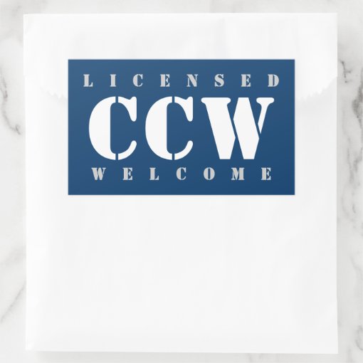 Licensed CCW Welcome Rectangular Sticker | Zazzle
