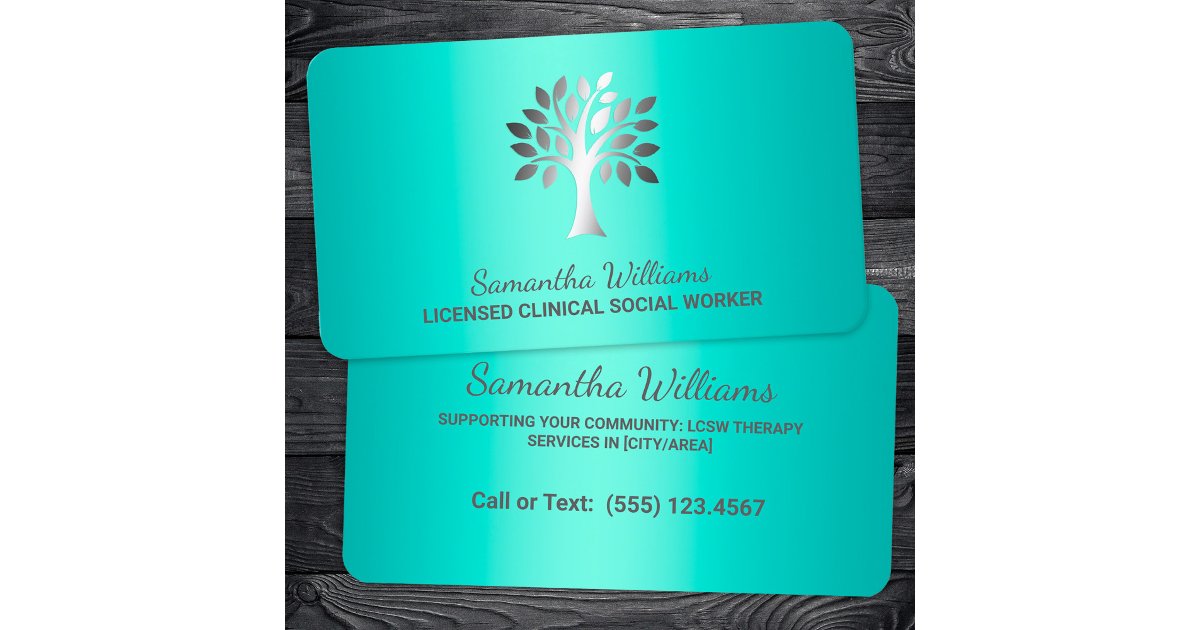 Licensed Clinical Social Worker Business Card | Zazzle