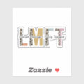 Licensed Marriage and Family Therapist LMFT Gift Sticker | Zazzle