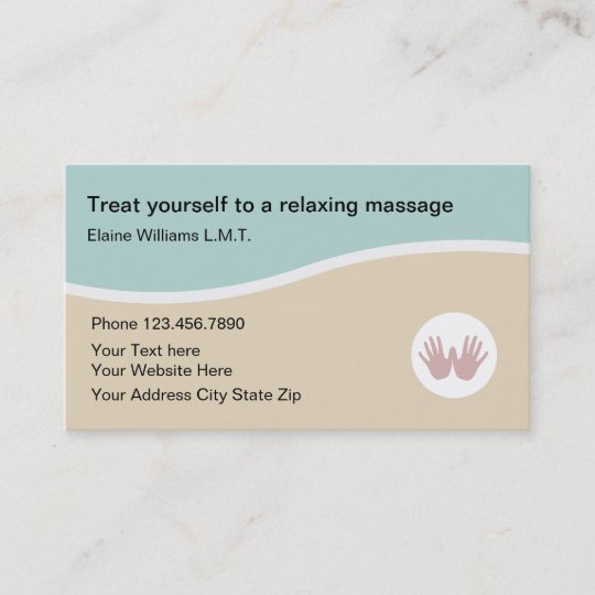 Licensed Massage Therapist Design Business Card | Zazzle.com