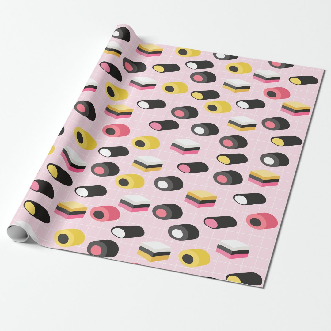 Licorice candy wrapping paper | Zazzle