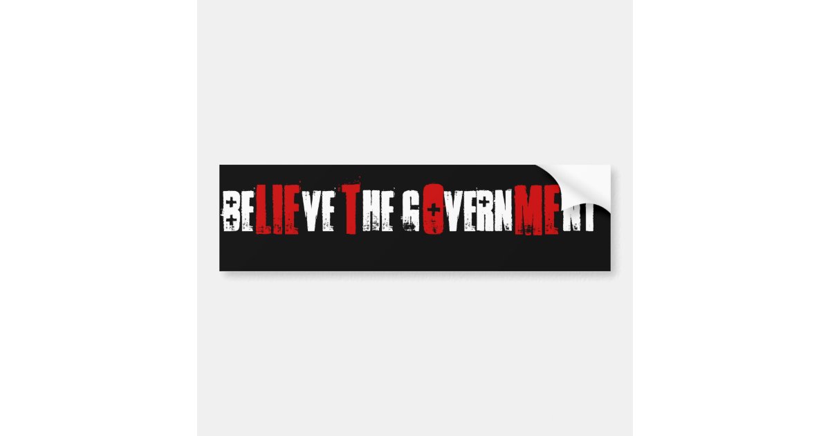 LIE TO ME BUMPER STICKER | Zazzle