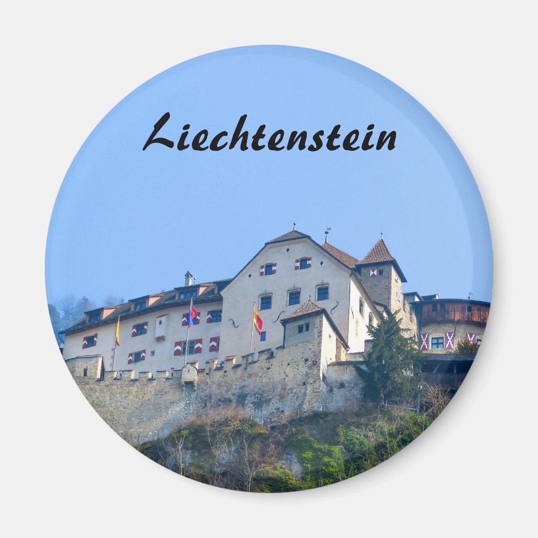 Liechtenstein Castle in Vaduz Souvenir Magnet | Zazzle