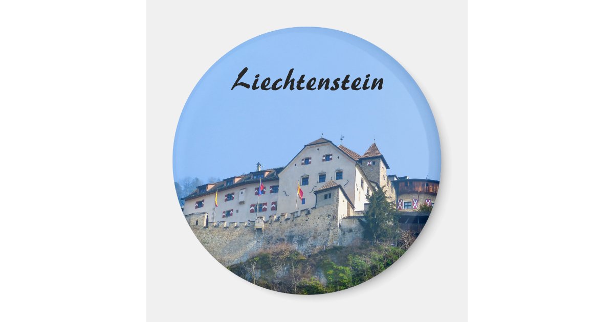 Liechtenstein Castle in Vaduz Souvenir Magnet | Zazzle