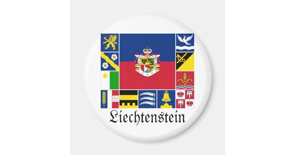 Liechtenstein & its Gemeinde Flags Magnet | Zazzle