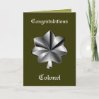 Military Lieutenant Colonel Promotion Card | Zazzle.com