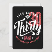 Life Begins at 30 | 30th Birthday Card | Zazzle