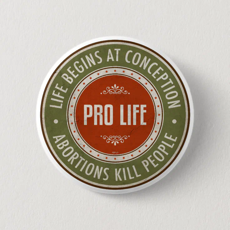 Life Begins At Conception Button | Zazzle