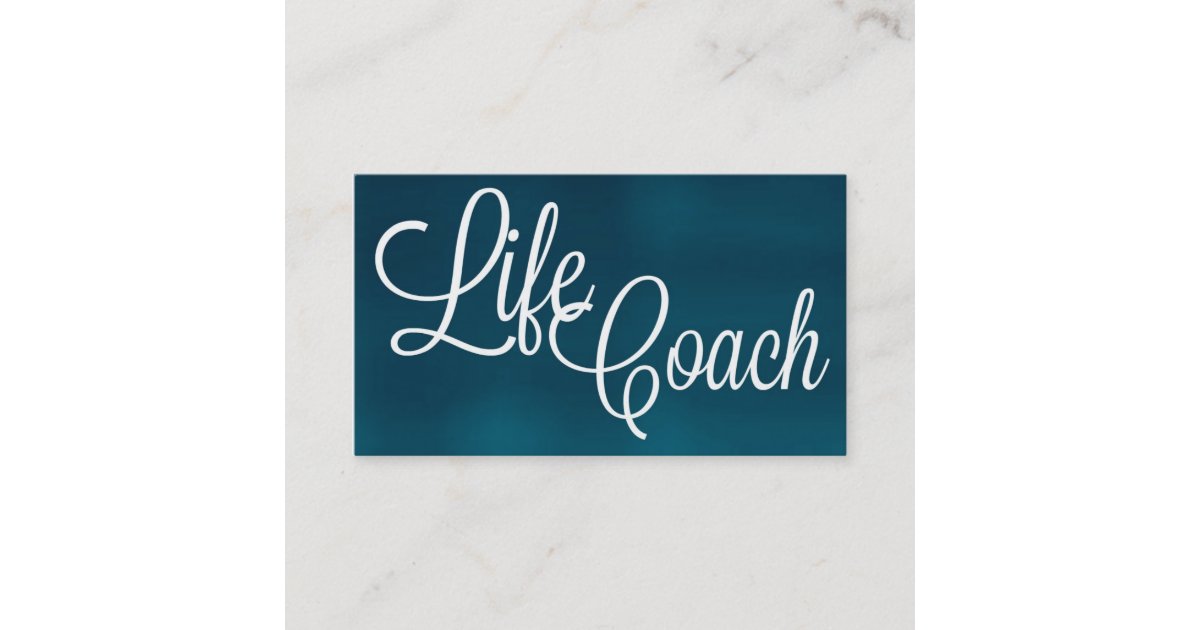 Life Coach Brushed Business Card | Zazzle