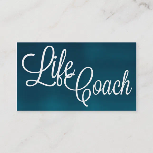 Life Coach Brushed Business Card | Zazzle