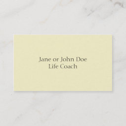 Life Coach Business Card | Zazzle