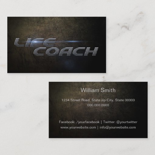 Life Coach business card | Zazzle