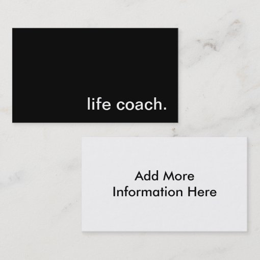 Life Coach Business Card | Zazzle