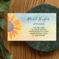 Life Coach Colorful Floral Business Card | Zazzle