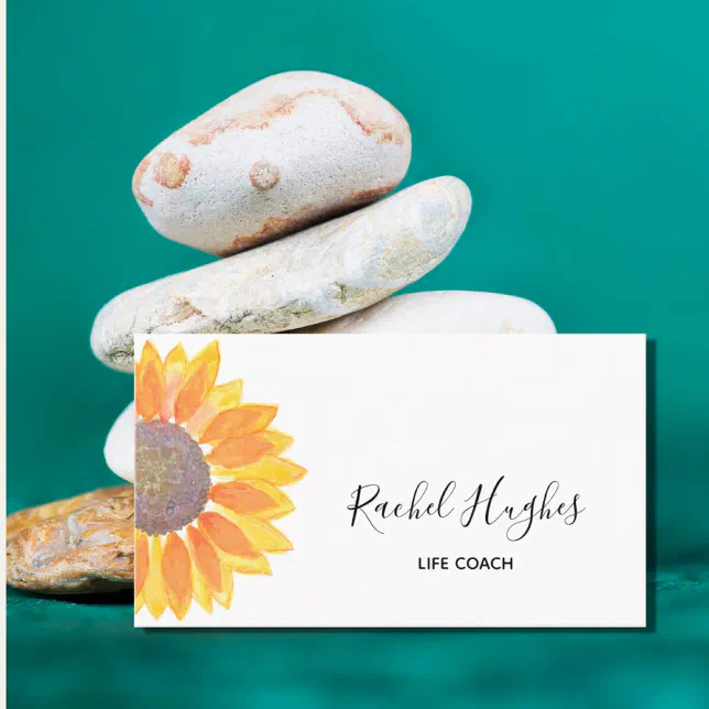 Life Coach Flower Business Card | Zazzle