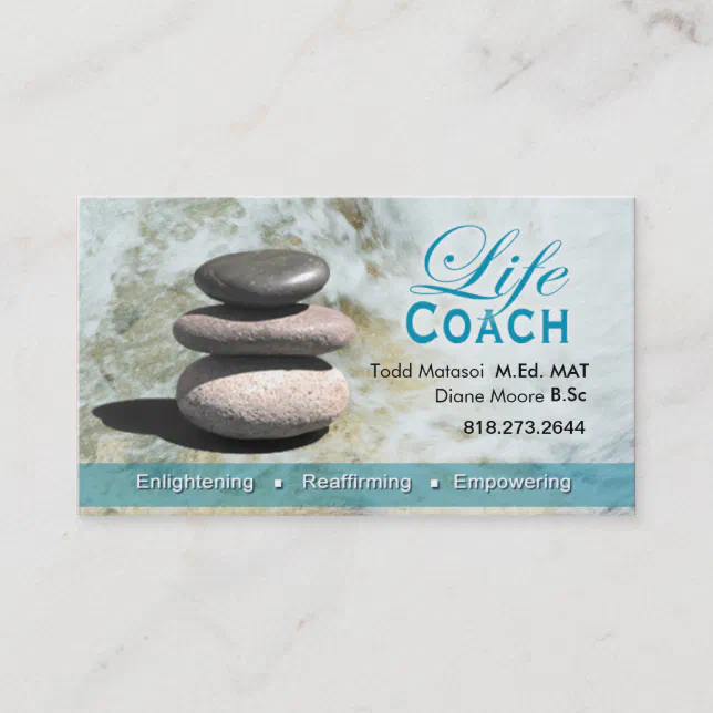 Life Coach II Personal Goals Spiritual Counseling Business Card | Zazzle
