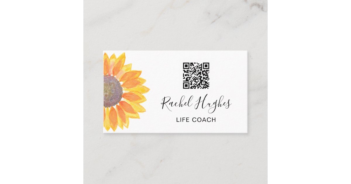 Life Coach QR Code Business Card | Zazzle