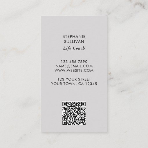 Life Coach QR Code Tree Of Life Business Card | Zazzle