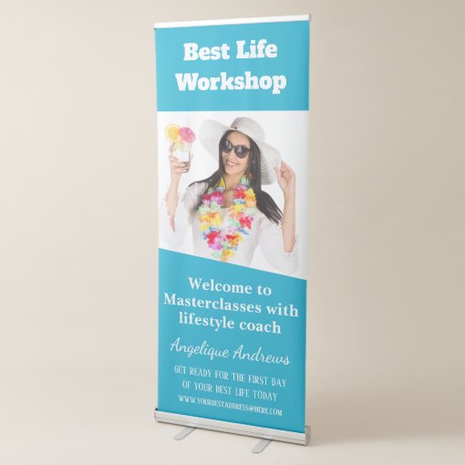 Life Coach Workshop Retractable Banner | Zazzle