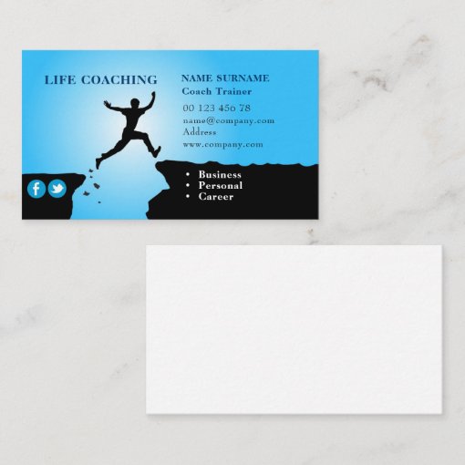 Life coaching business card | Zazzle