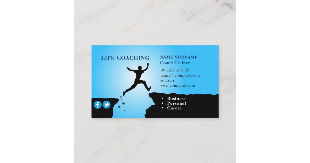 Life coaching business card | Zazzle