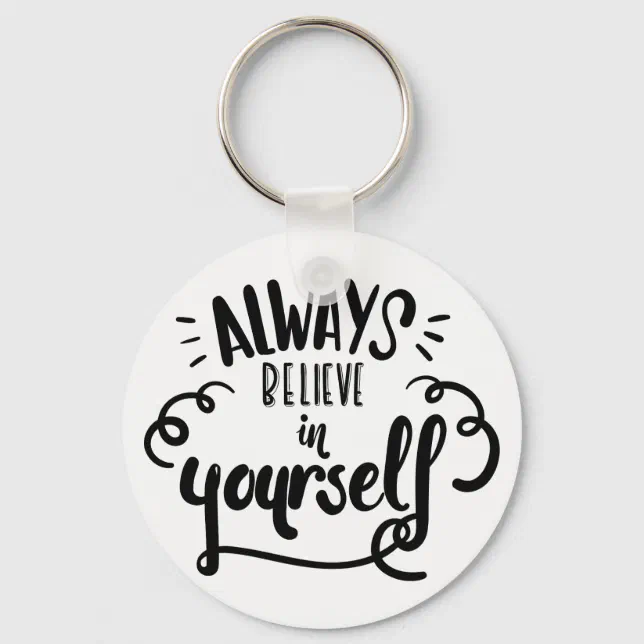 Life Confidence Attitude Goals Motivational Quote Keychain | Zazzle
