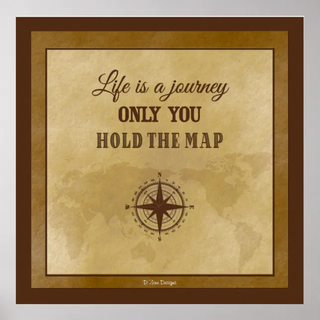 Life Direction Inspirational Spiritual Quote Poster | Zazzle