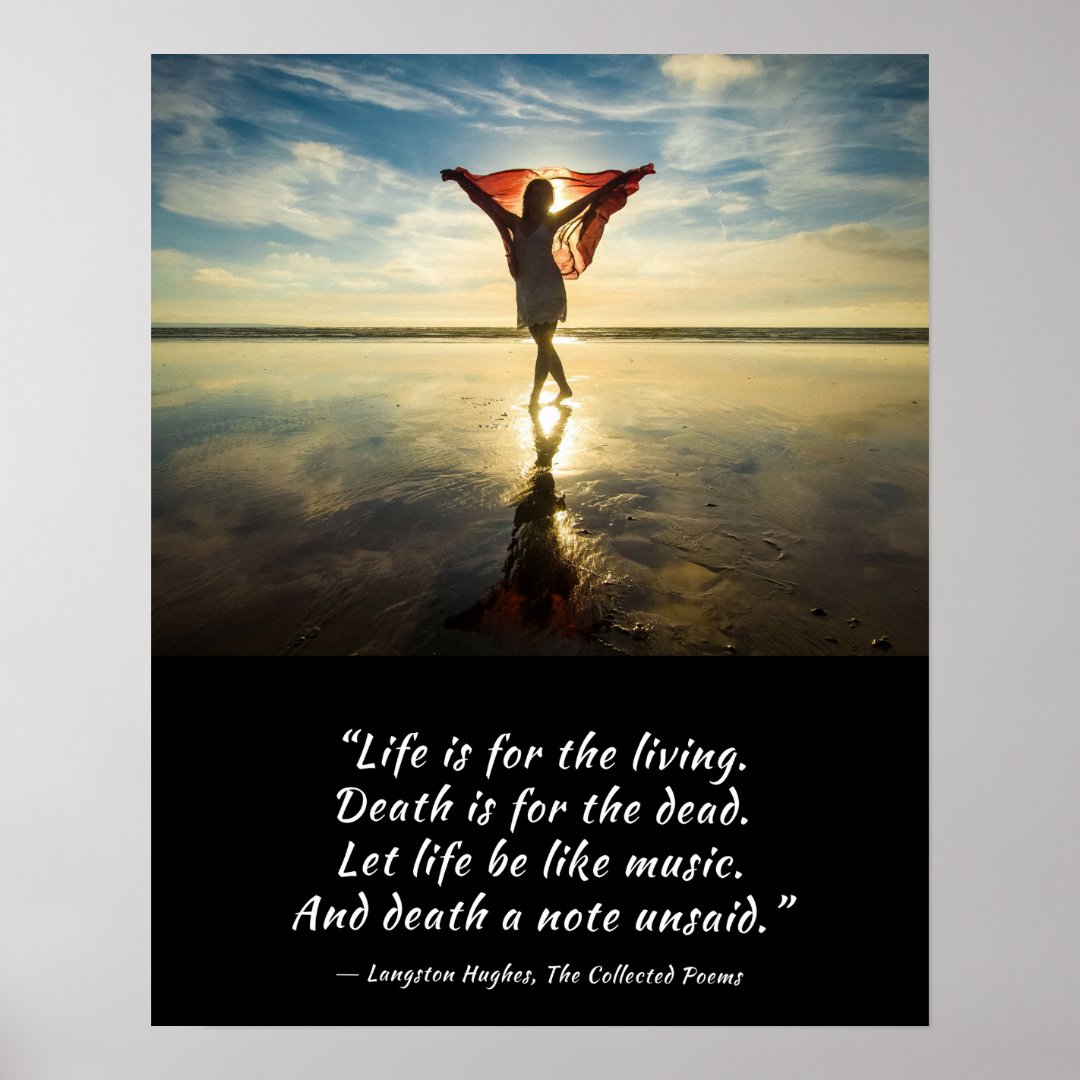 Life for the Living Langston Hughes Poster | Zazzle