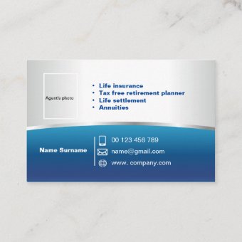 Life Insurance Business Card | Zazzle