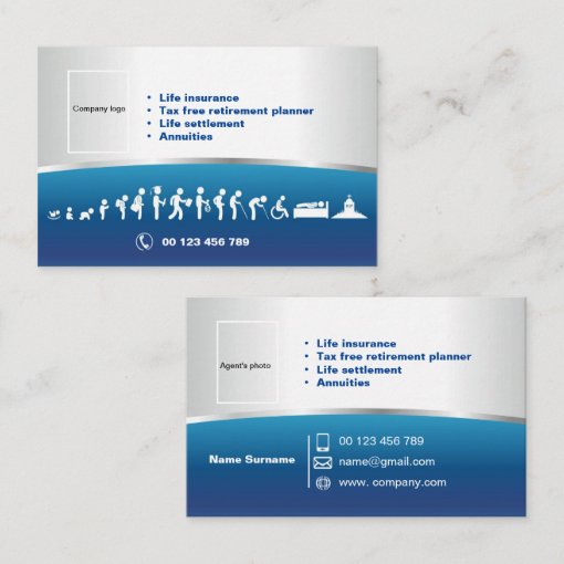 Life Insurance Business Card | Zazzle