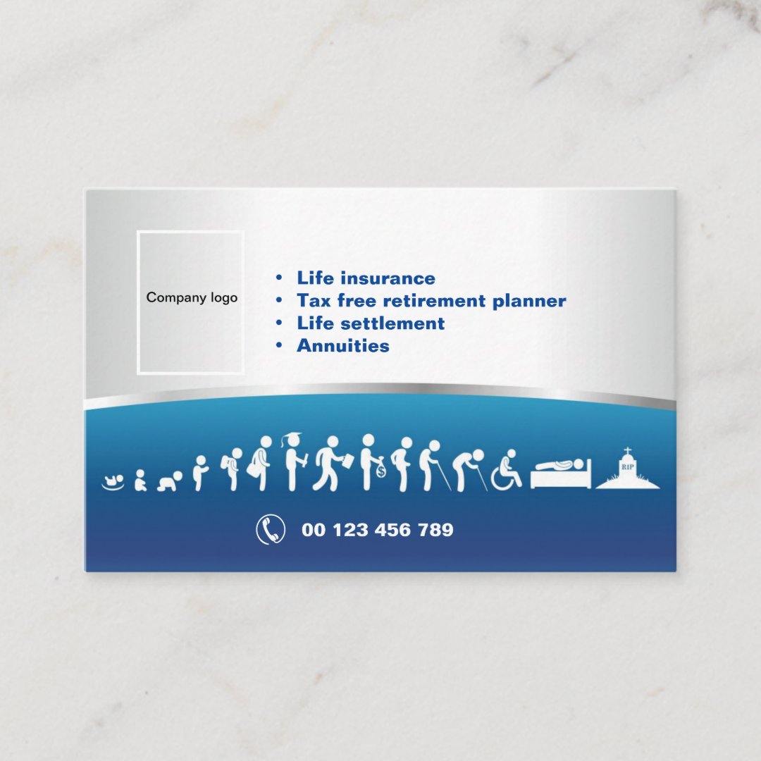 Life Insurance Business Card | Zazzle