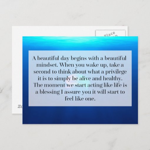 Life Is A Blessing Quote Postcard | Zazzle