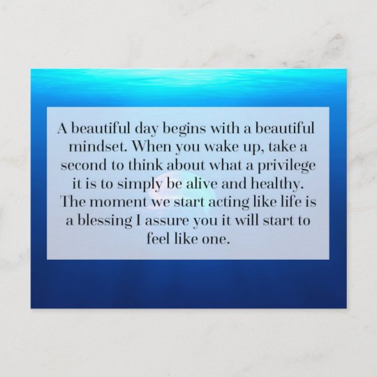 Life Is A Blessing Quote Postcard | Zazzle.com